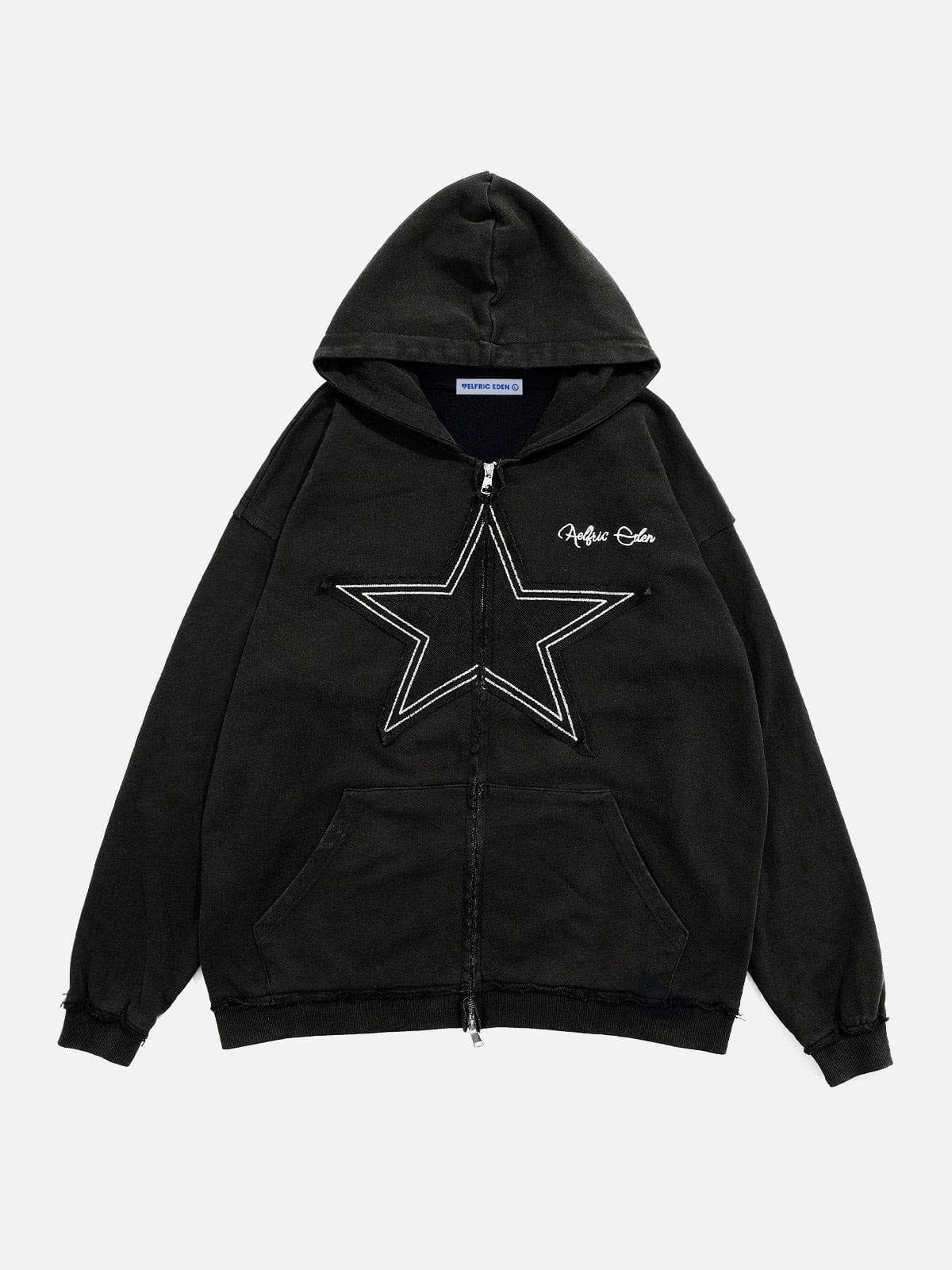 Aelfric Eden Star Washed Zip-up Hoodie – Aelfric eden