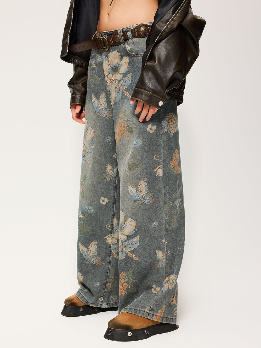 Aelfric Eden Plant Flower Print Jeans – Aelfric eden
