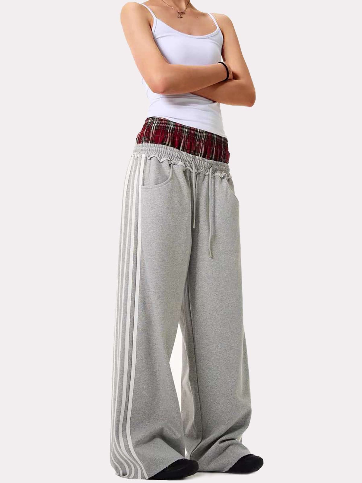 Aelfric Eden Plaid Patchwork Sweatpants – Aelfric eden