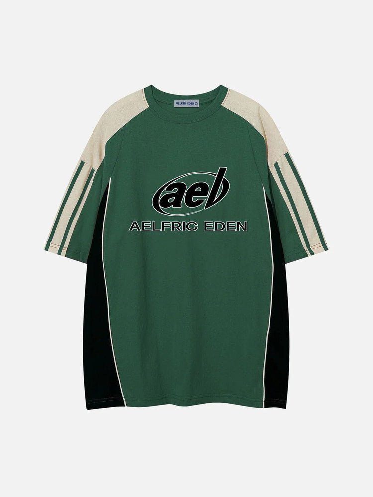 Aelfric Eden Contrast Color Speedway Racing Tee – Aelfric eden