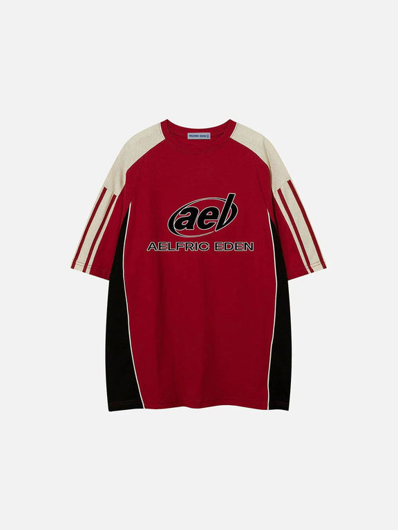 Aelfric Eden Contrast Color Speedway Racing Tee – Aelfric eden