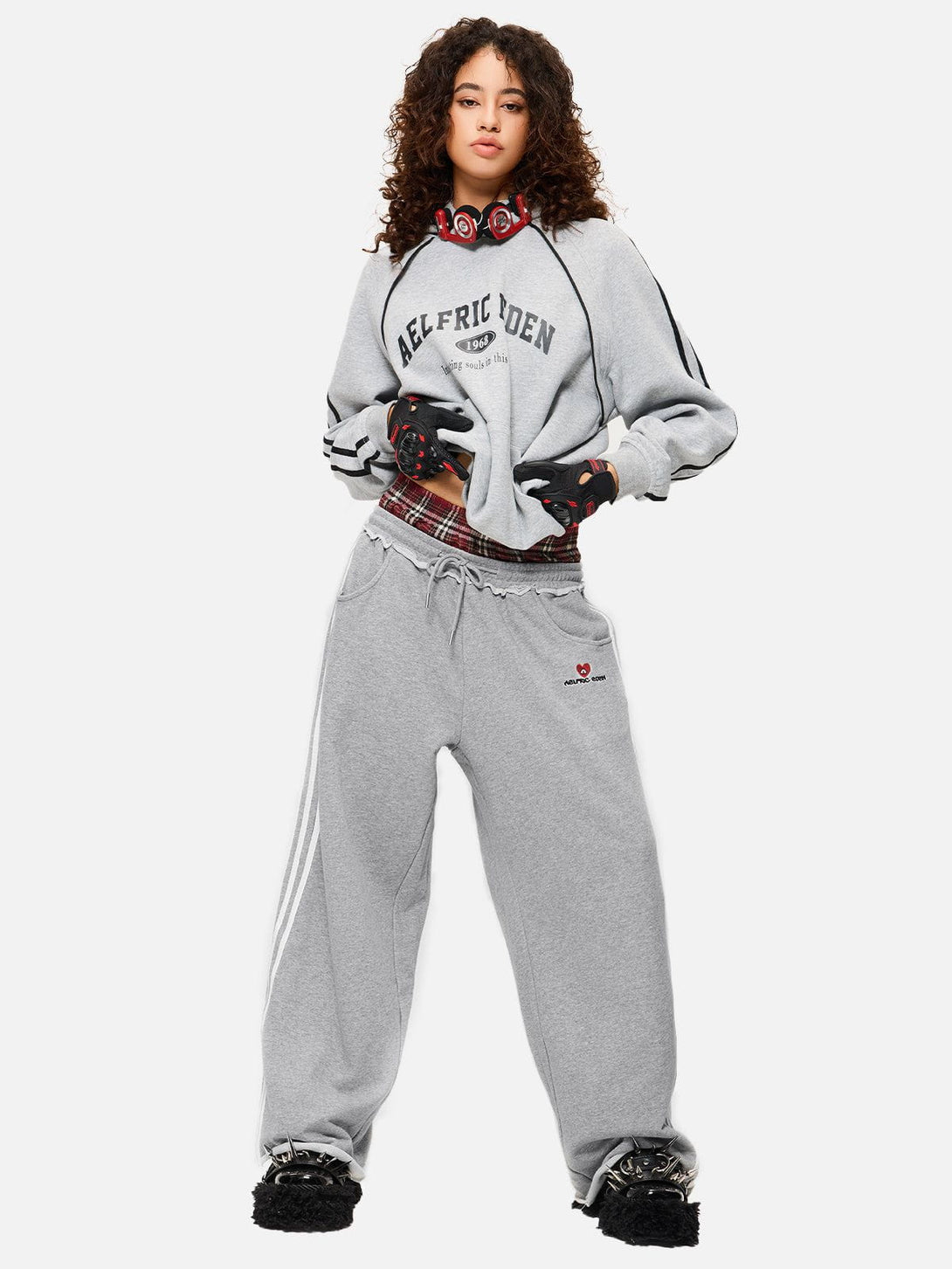 Aelfric Eden Plaid Patchwork Sweatpants – Aelfric eden